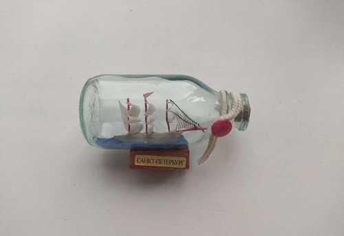 Декорация корабль в бутылке