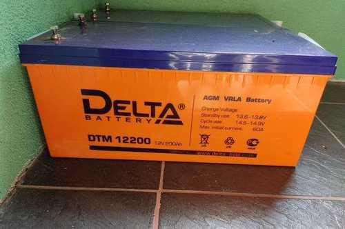 Аккумулятор Delta DTM 12200 (12V / 200A)