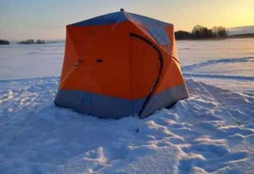 Палатка для зимней рыбалки cube бу трехслойная