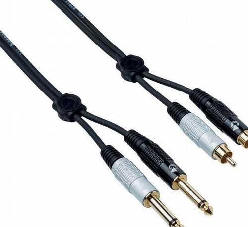 Кабель межблочный 2Jack-2RCA Bespeco EAY2JR500 5 m