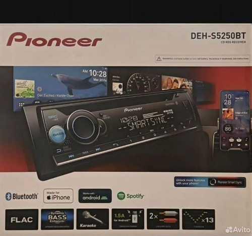 Магнитола Pioneer deh-s5250bt