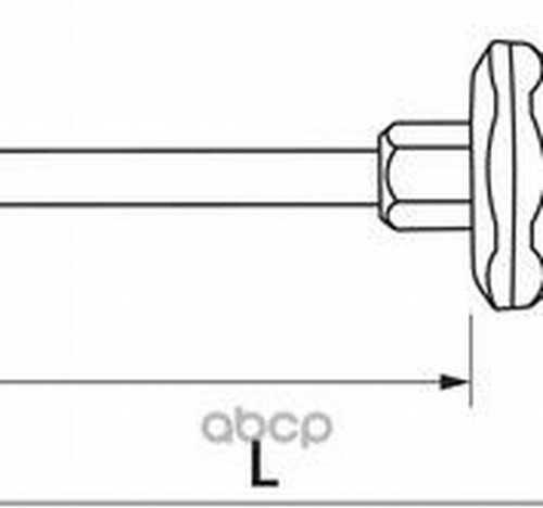 Отвертка стержневая ударная шлицевая, SL6х150 м