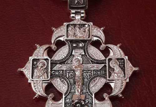 Тяжёлый серебряный православный крест