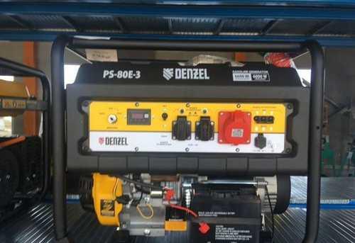 Генератор бензиновый PS 80 E-3, 6,6 кВт, 400В, 25л