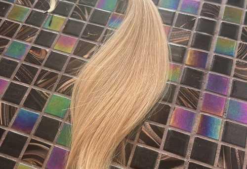 Волосы для наращивания блонд 33 см