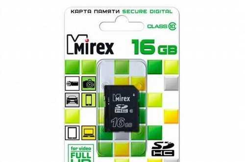 Флеш карта SD 16GB Mirex sdhc Class 10