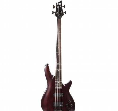 Бас-гитара Schecter SGR C-4 bass Walnut Satin