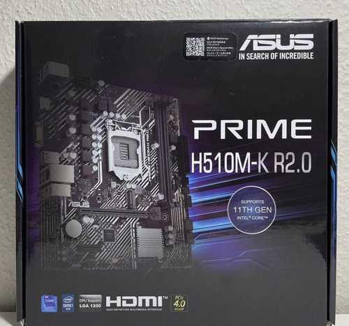 Новая Asus H510 Материнская плата