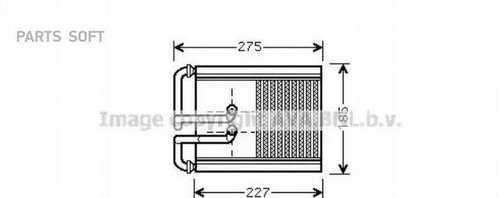 AVA HY6168 Радиатор отопителя
