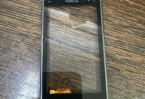 Тач скрин в рамке Nokia N8-00 оригинал