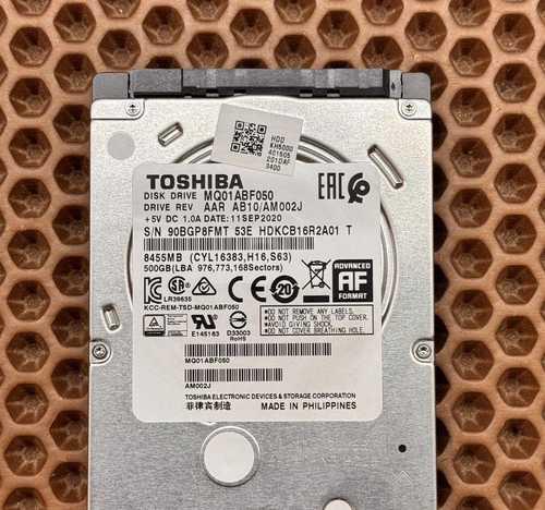 Жесткий диск 500 gb Toshiba 2.5 для PS3/PS4/Xbox