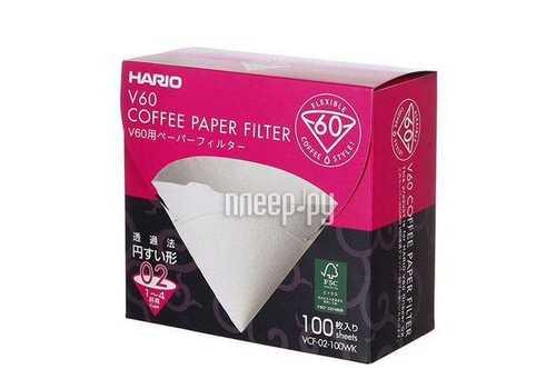Фильтры бумажные для воронок Hario 100шт VCF-0