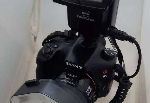 Фотоаппарат Sony 65+Sony 50mm F 2,8+вспышка Door