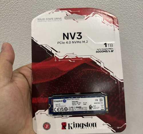 Новый SSD M2 Kingston 1 тб NV3