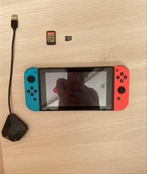 Nintendo switch+контроллер для клав,мышки, игры
