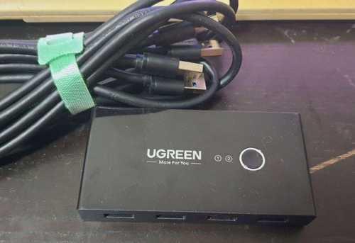 KVM-переключатель ugreen USB 3,0 для пк