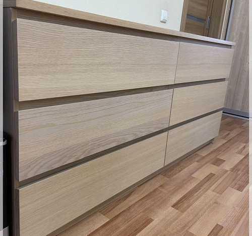 Комод IKEA мальм 6 ящиков