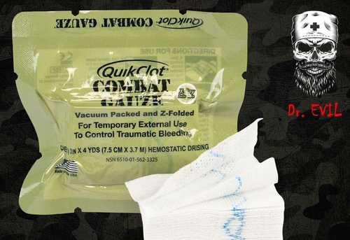 Quikclot combat gauze Лучший гемостатик в мире