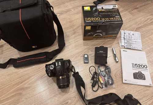 Зеркальный фотоапарат nikon d5200 18-55 vr ll kit