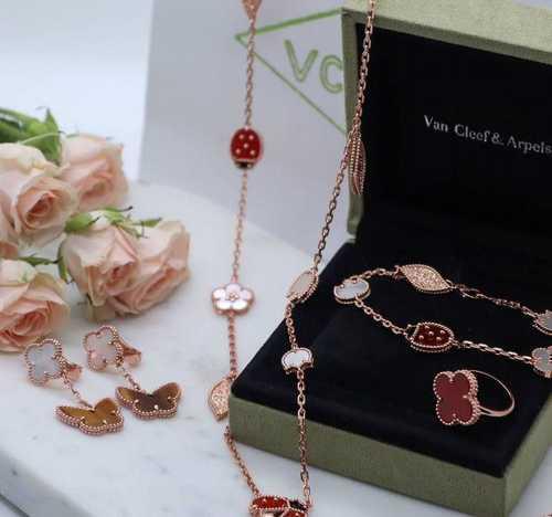 Комплект в стиле Van Cleef Two butterflies