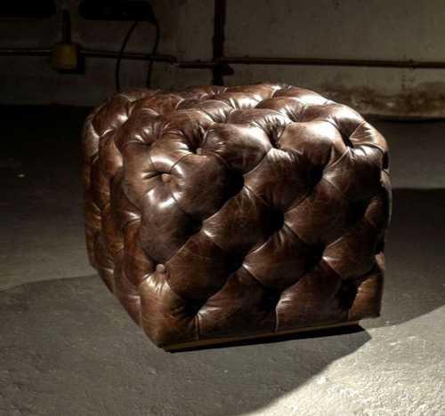 Пуф chesterfield, buttoned leather
