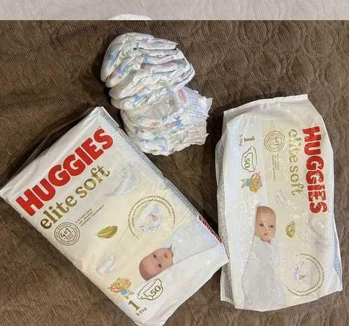 Подгузники Huggies elite soft 1