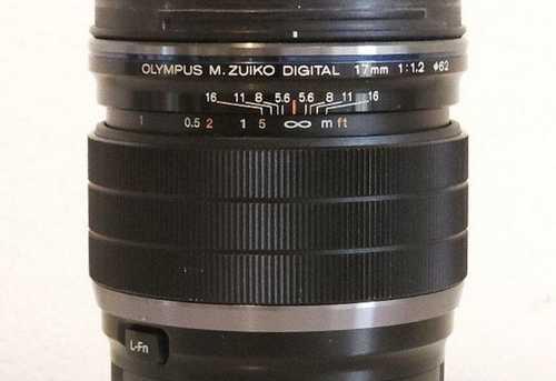 Объектив Olympus m.Zuiko 17 mm / f 1.2 Pro
