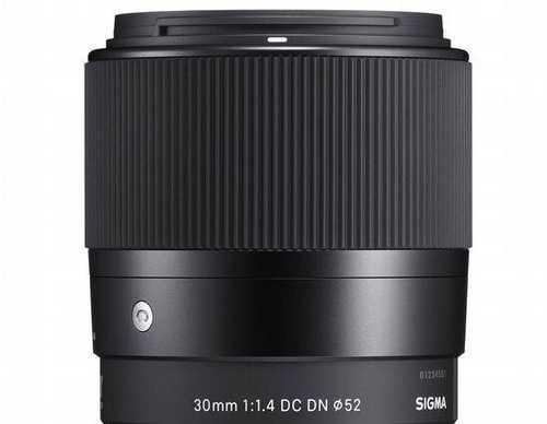 Sigma AF 30mm f/1.4 DC DN Canon EF-M новый, обмен