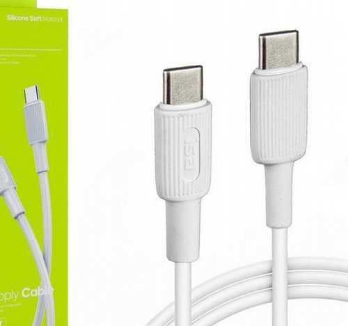 Кабель ISA USB Type-C 60W 1м белый