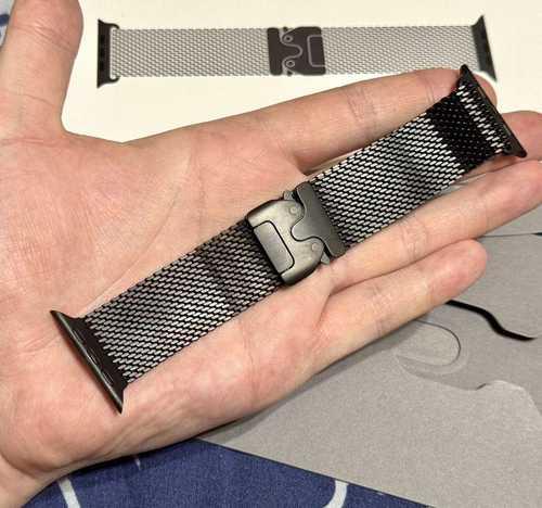 Ремешок Black Titanium Milanese Loop оригинал