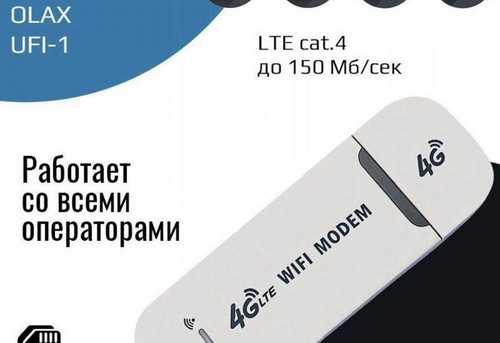 Модем 4G Wi-Fi USB (LTE) + SIM-карта Безлимит