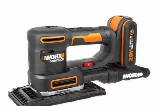 Аккумуляторная виброшлифмашина worx WX820