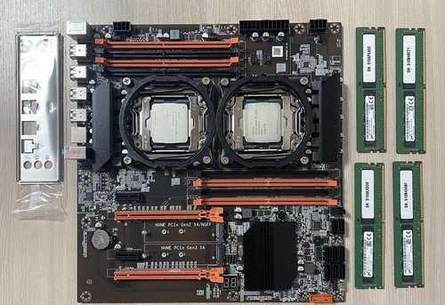 Комплект Xeon 2690v3 X2 / X99 / 32gb ddr4