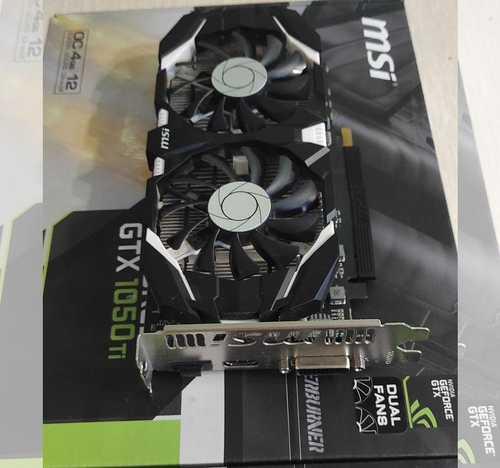 Видеокарта MSI GTX 1050ti 4GT OC