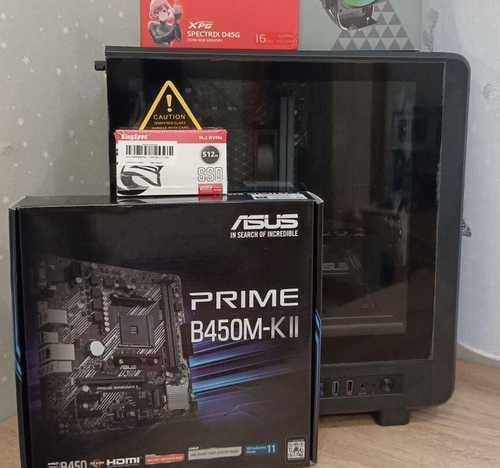 ИгровойПК, Ryzen 5 5500, Radeon RX 5700 XT 8 ГБ, RAM 32 ГБ