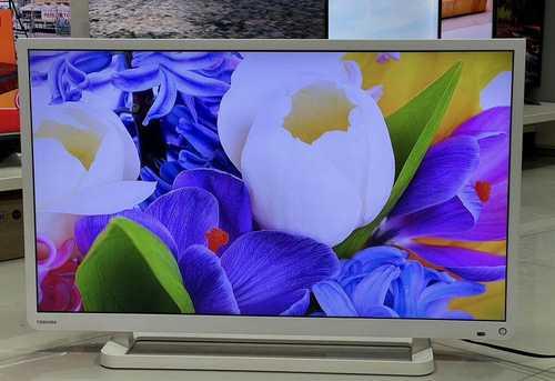 Белый 32" (81 см) Toshiba 32L2454RB Full HD