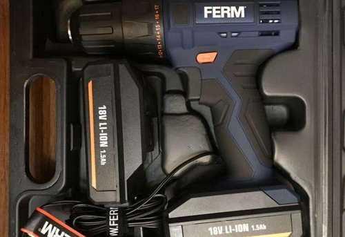 Аккумуляторная дрель шуруповерт Ferm cdm1120