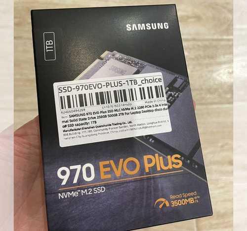 Ssd m2 nvme 1tb samsung 970 EVO Plus новый