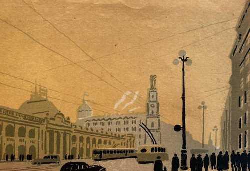 Лапшин Н.Ф.(1891-1942)"Ленинград. Невский проспект