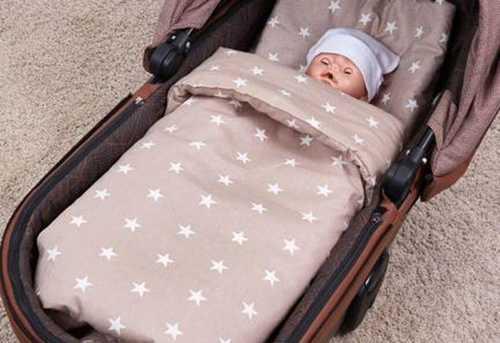 Комплект для новорожденных в коляску, тёплый