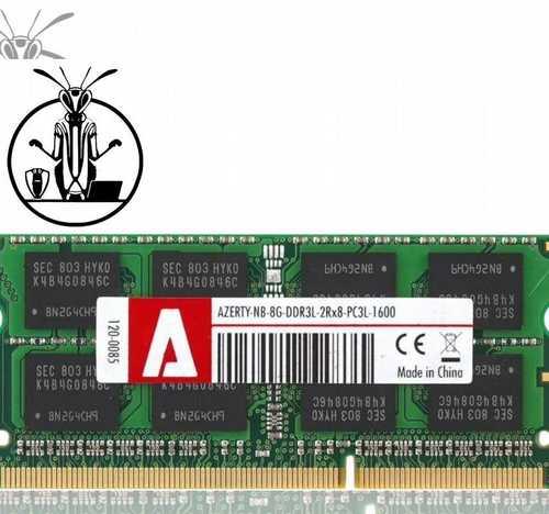 Azerty sodimm 8Gb DDR3L 1600 Оперативная память