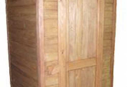 Туалет деревянный квадратный