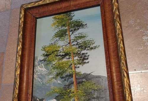 Картина маслом Сосна в горах
