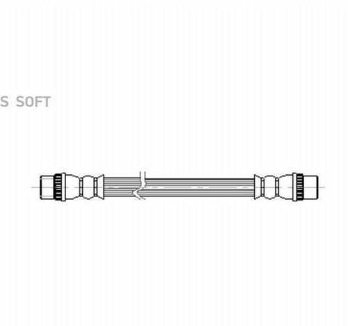 Corteco 19018158 Тормозной шланг задний 185mm