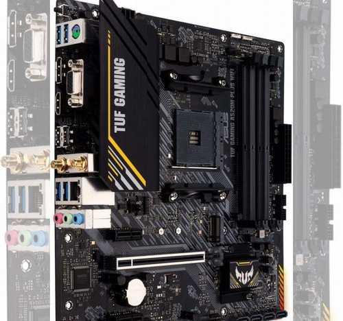 Материнская плата Asus TUF gaming A520M-plus wifi Soc-AM4 AMD A520 4xDDR4 mATX AC97 8ch(7.1) 2xGgE