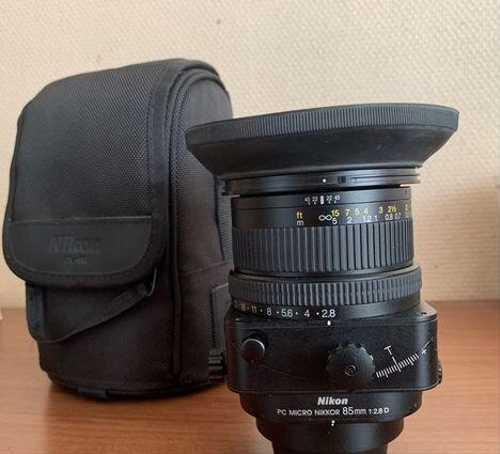 Объектив Nikon PC Micro Nikkor 85 mm f/ 2.8 D