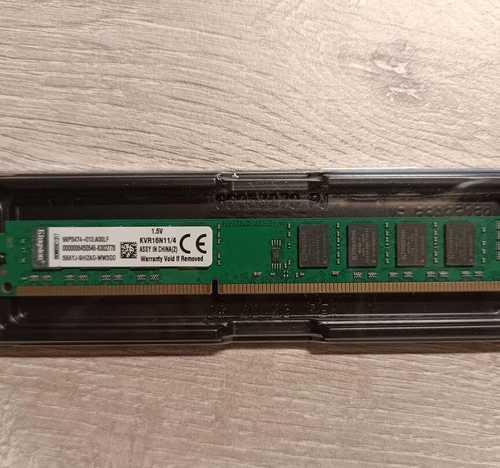 Оперативная память Kingston DDR3 4 GB KVR16N11/4