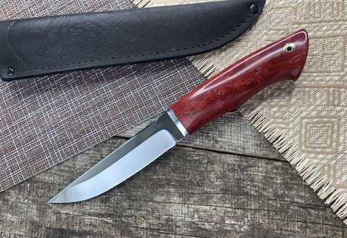 Нож "Гюрза" сталь D2 карелка красный