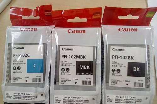 Оригинальные картриджи canon PFI-102 PFI-320