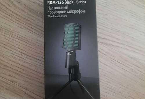 Микрофон проводной Ritmix RDM-126 Black-Green